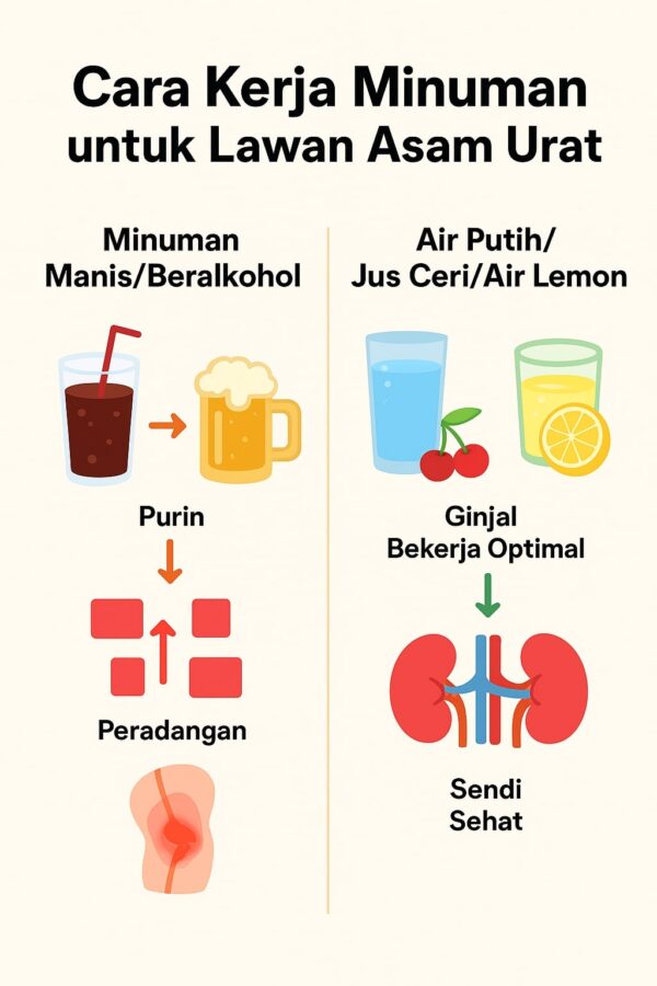 Wajib Tahu! 5 Minuman Pemicu Asam Urat Dan 7 Minuman Penurunya